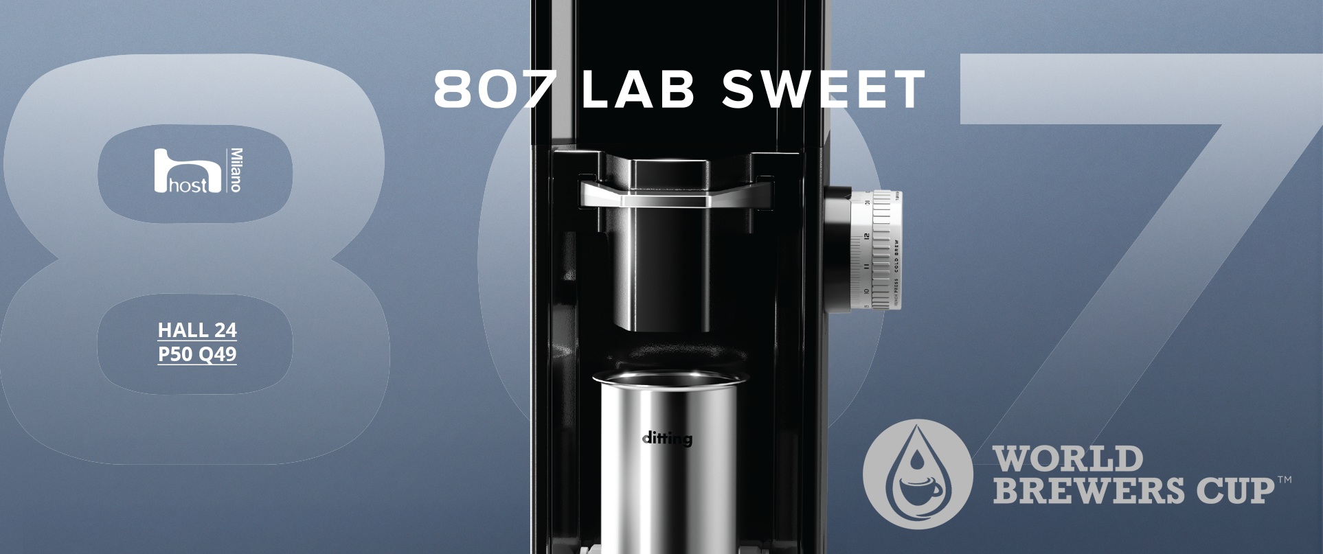 Ditting supports the World Brewers Cup 2021 with the 807 LAB SWEET